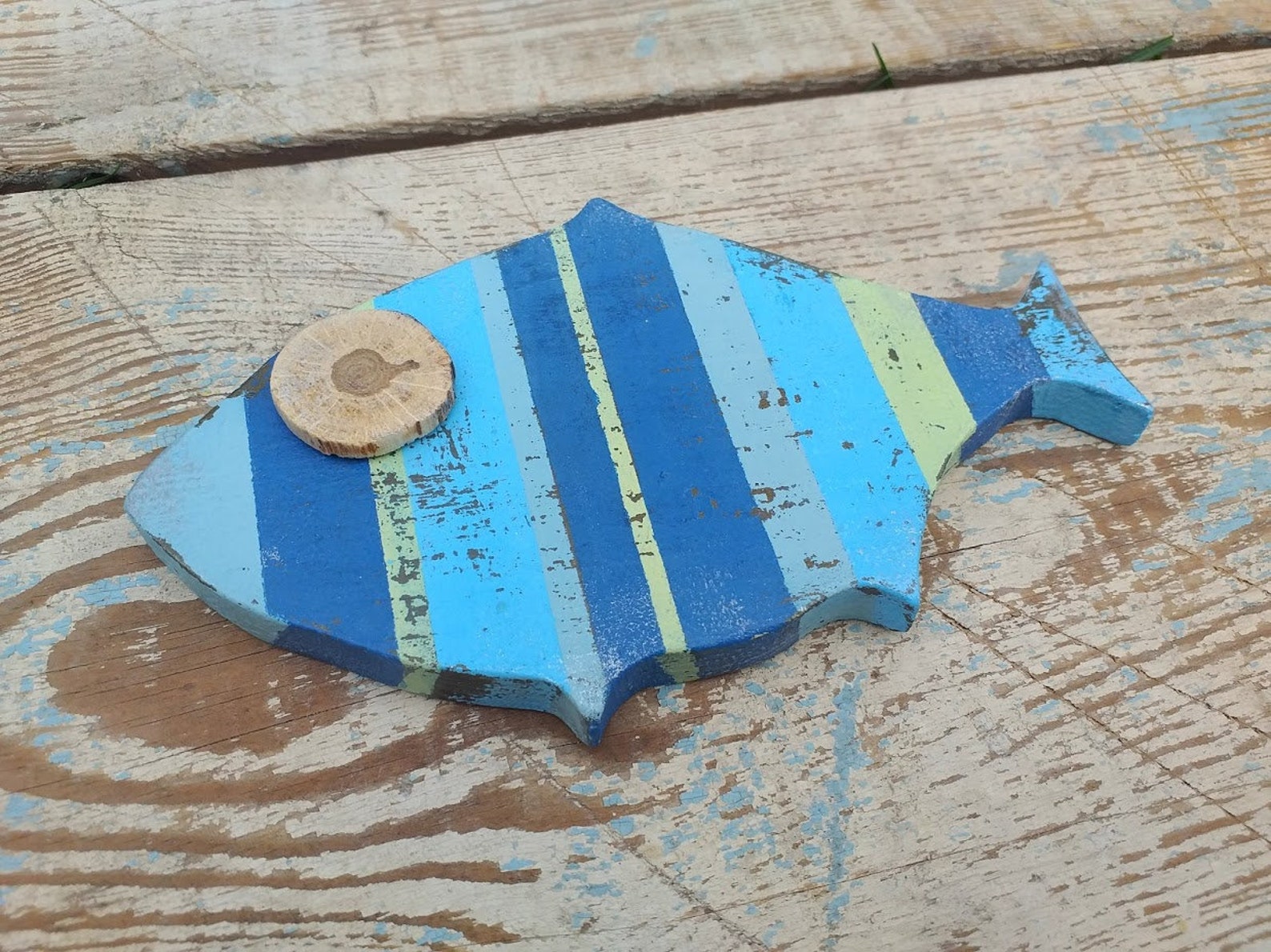 Fish Art Painted Fish Art Wood Fish Wall Hanging Fish - Etsy