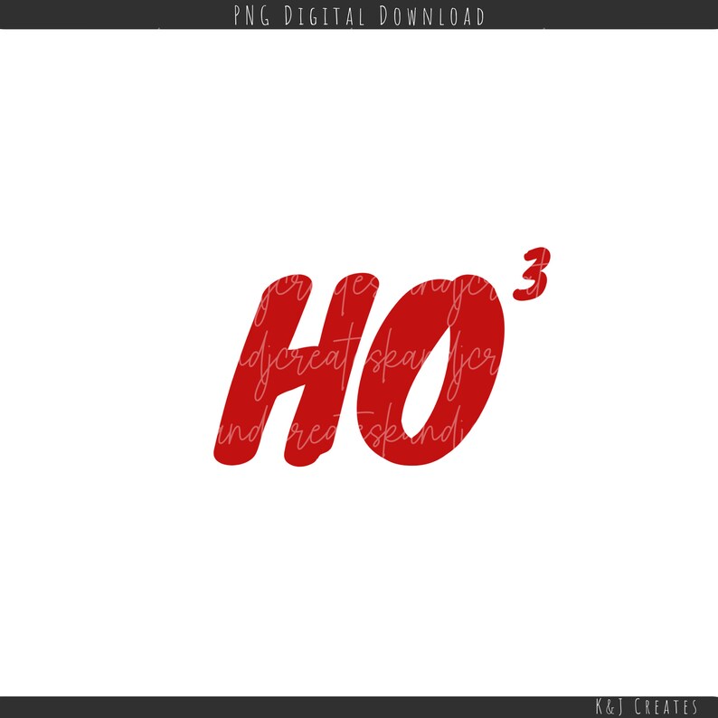 Ho Cubed Digital Png File Christmas Png File Minimalist - Etsy