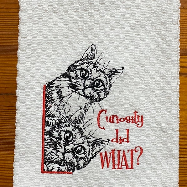 Cat Dish Towel - Etsy