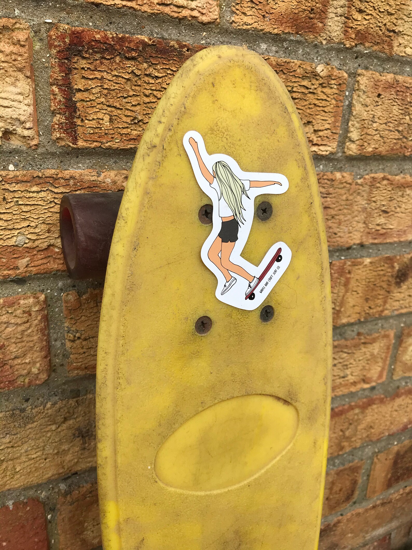 Skate Girl Sticker - Etsy