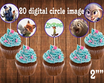 Cupcake topper size | Etsy