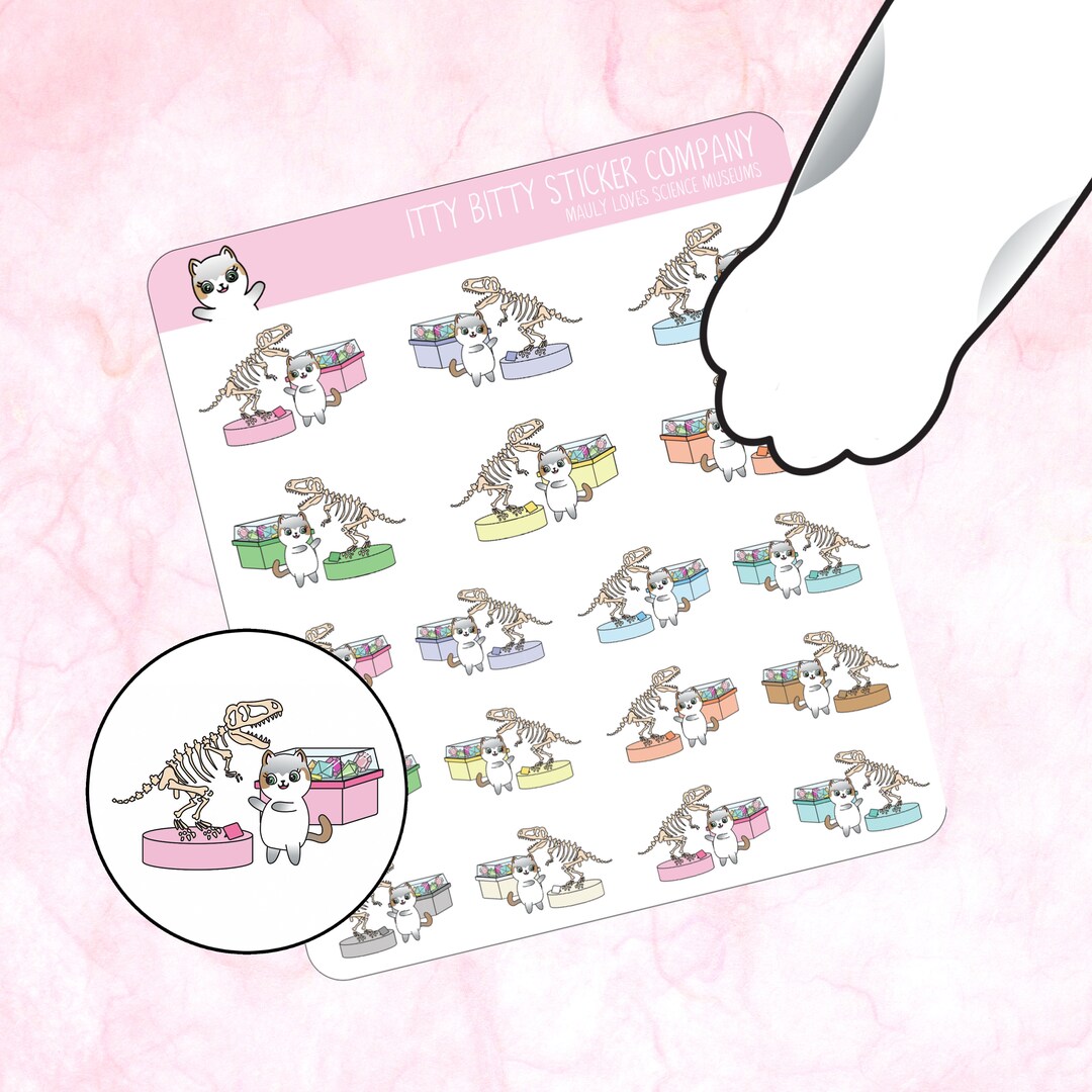 Mauly Loves the Science Museum - Hand Drawn Itty Bitty Kitty Collection ...