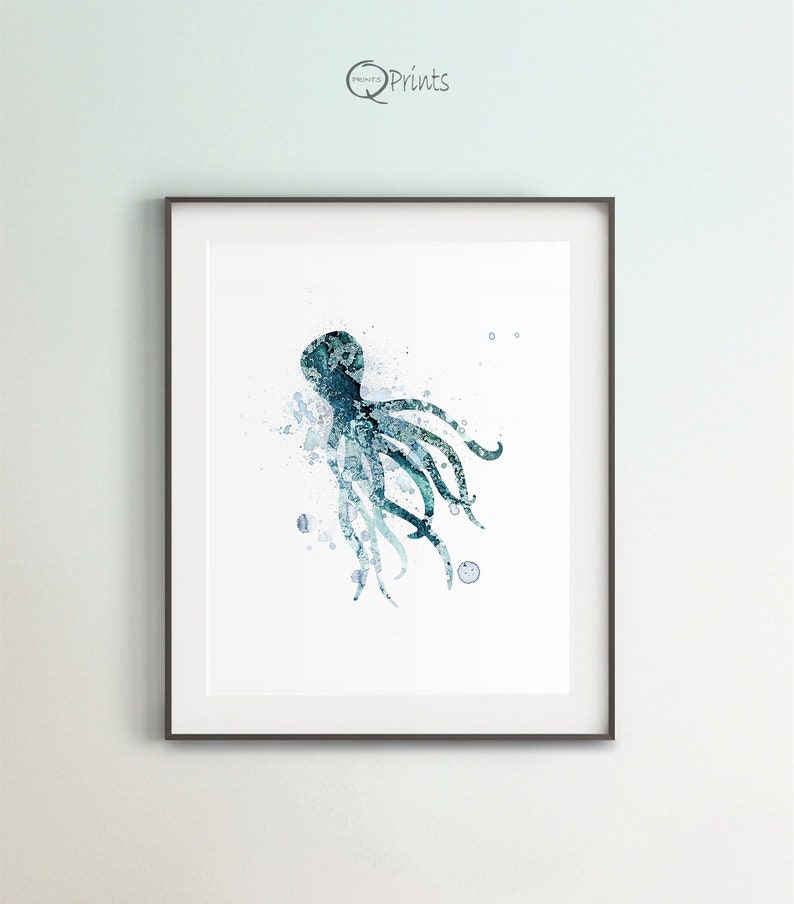 Octopus Art Print Printable Octopus Digital Octopus - Etsy