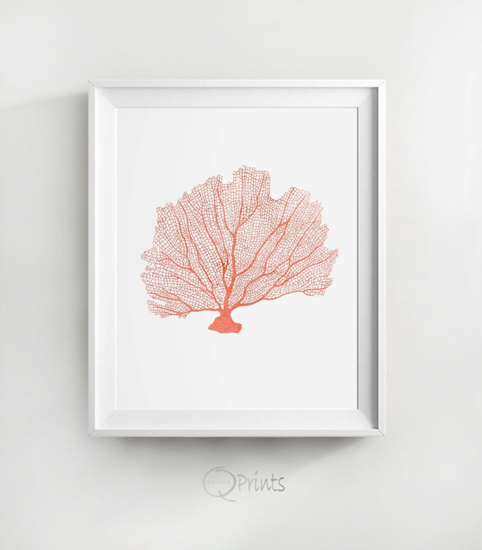 Coral Print Set of 2 Prints Printable Corals Coral Color - Etsy