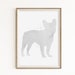French Bulldog Print, Bulldog Printable, Gray Triptych, Set of 3 Gray ...