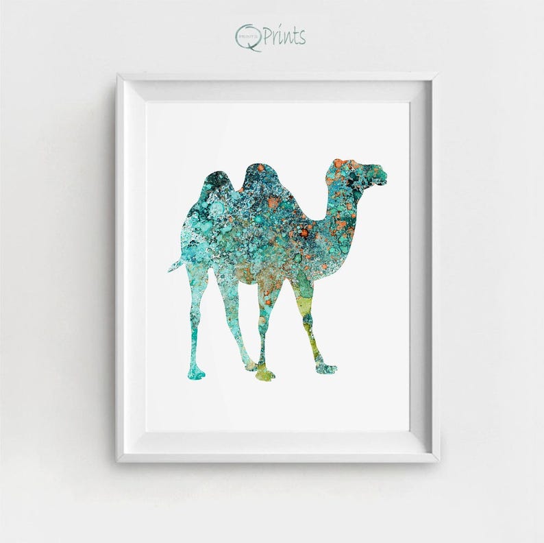 Camel Art Print Digital Camel Purple Camel Camel Picture - Etsy