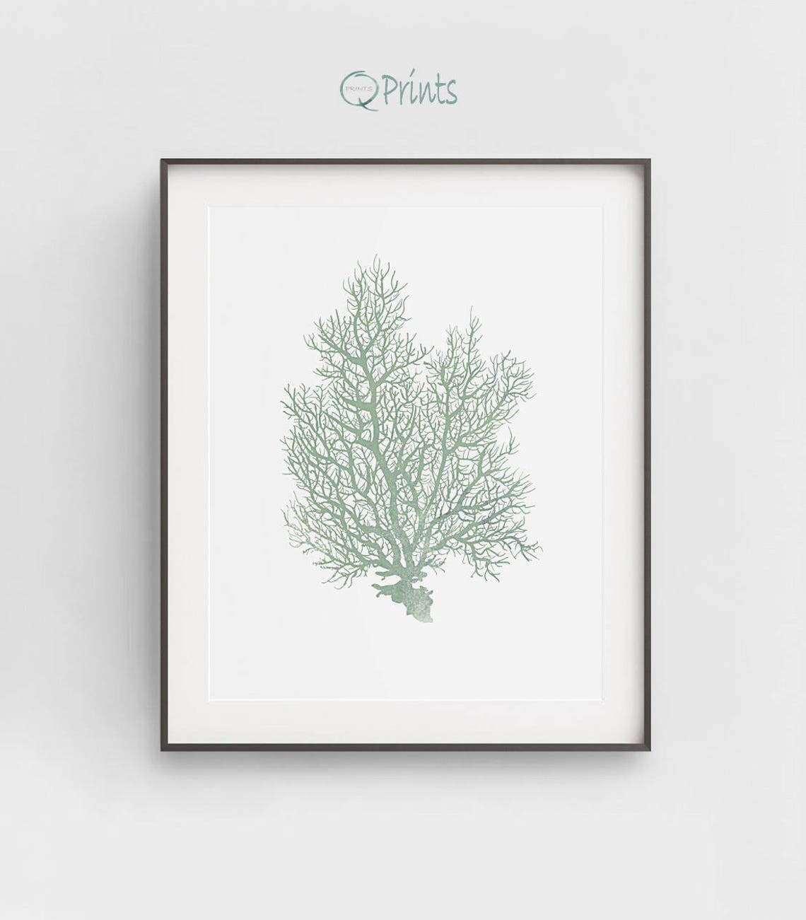 Nautical Prints, Set of 4 Corals, Digital Nautical Art, Sealife Wall ...