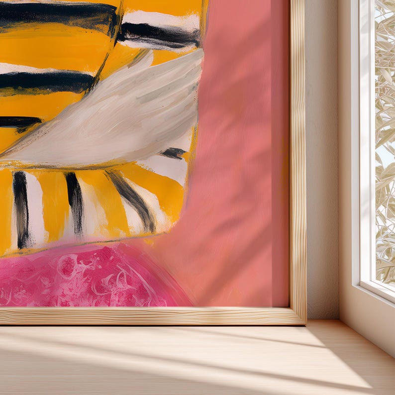 Colorful Woman Portrait Print, Modern Fashion Wall Art, Bold Abstract ...