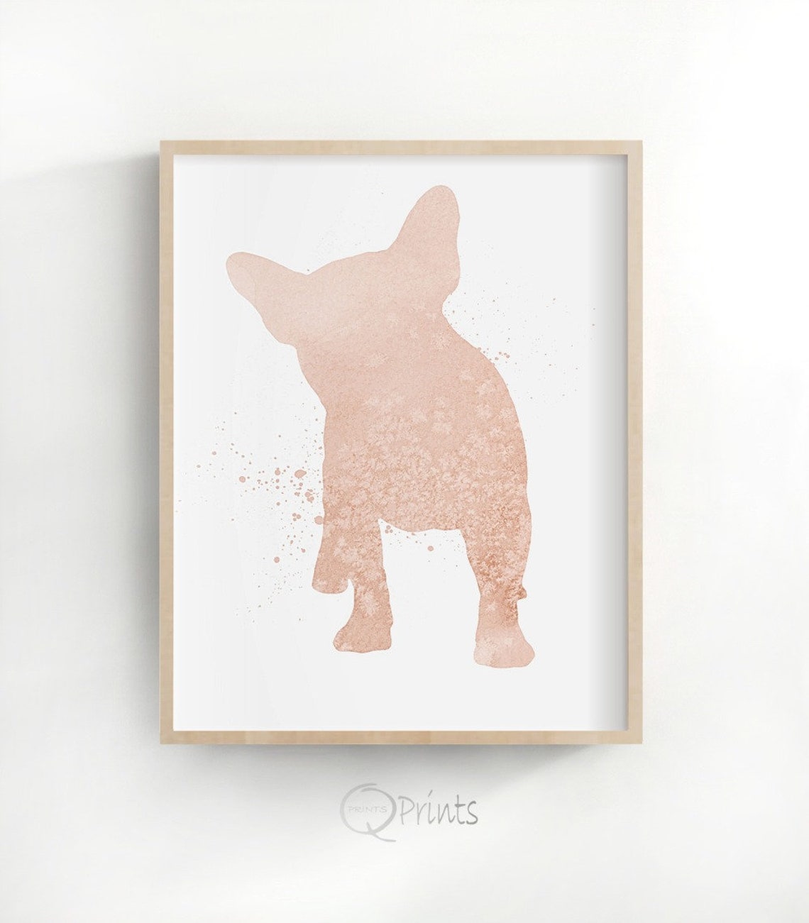 French Bulldog Print Bulldog Printable Pink Triptych Set of | Etsy