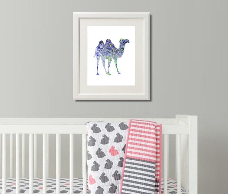 Camel Art Print Digital Camel Purple Camel Camel Picture - Etsy