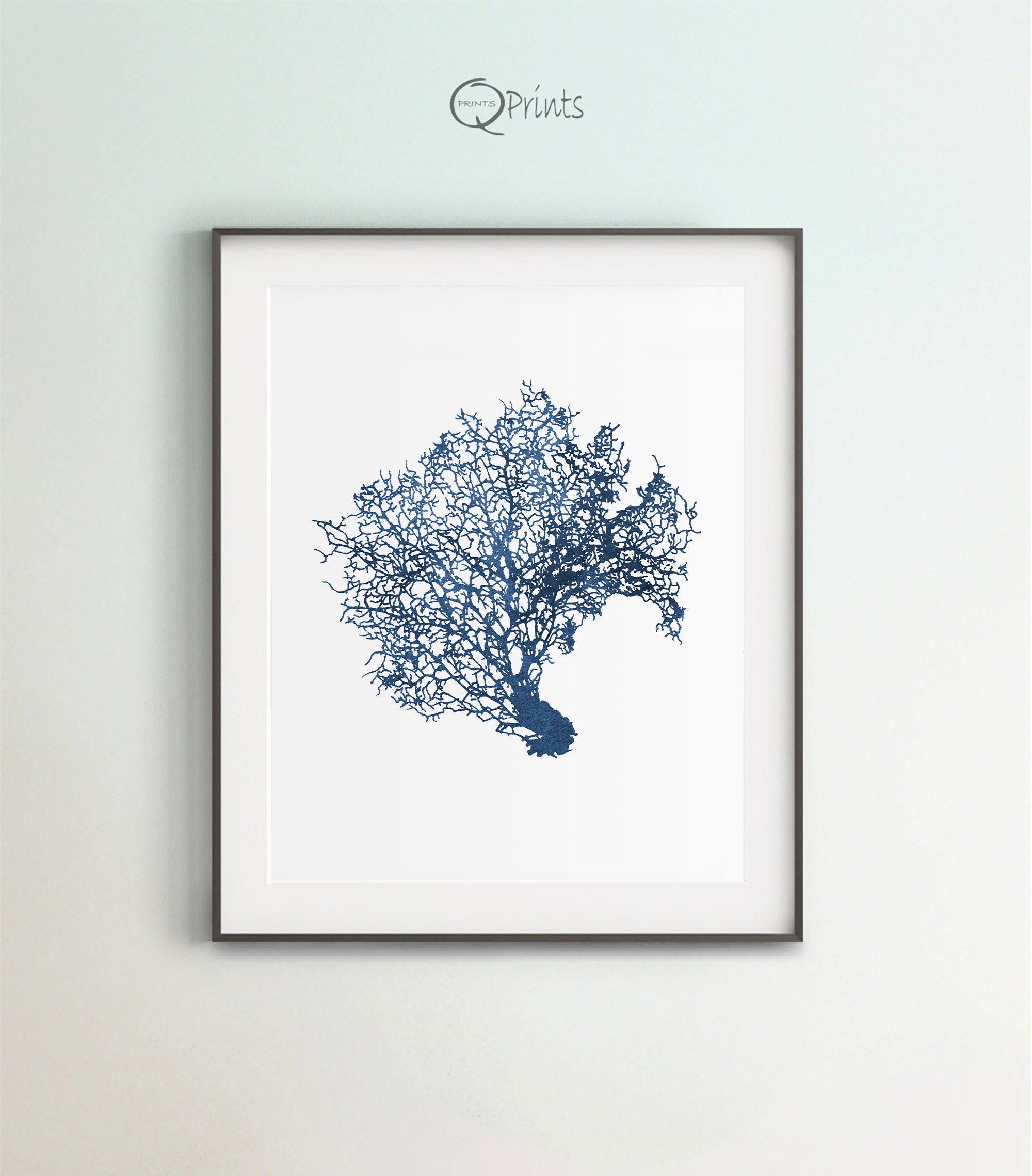 Nautical Prints Set of 4 Digital Nautical Art Corals - Etsy