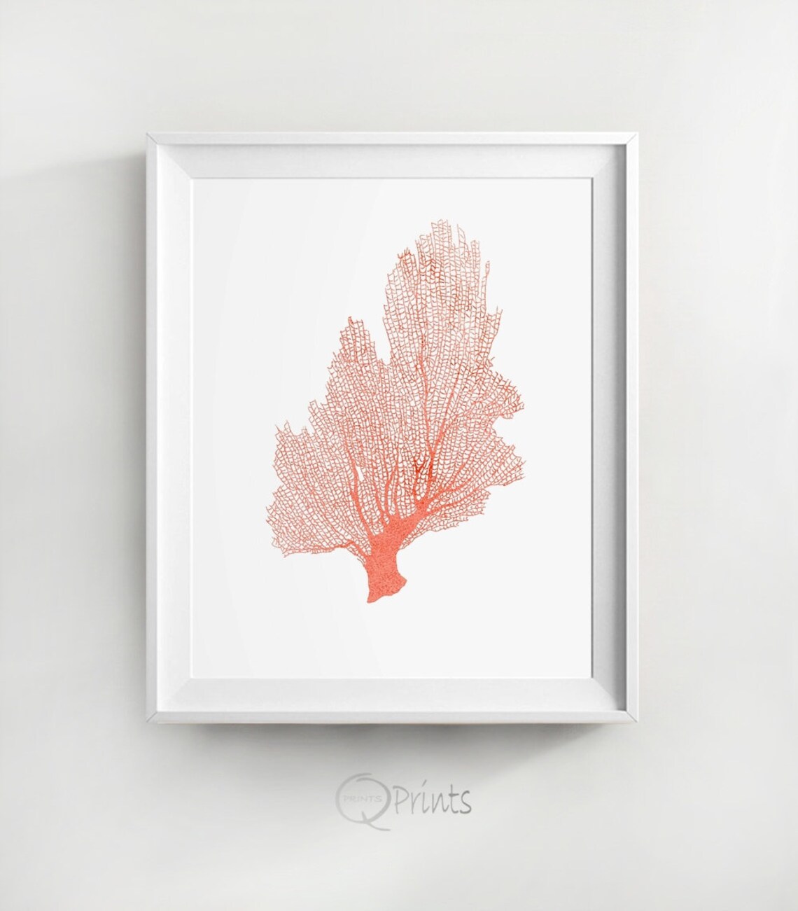 Coral Print Set of 2 Prints Printable Corals Coral Color | Etsy