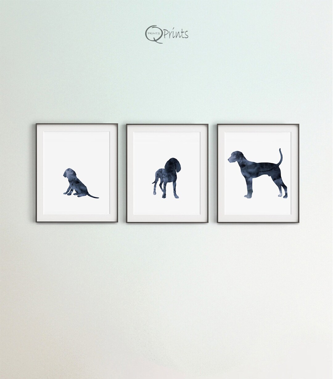 Set of 3 Plott Hound Prints, Growing Plott Hound Wall Art Printable ...
