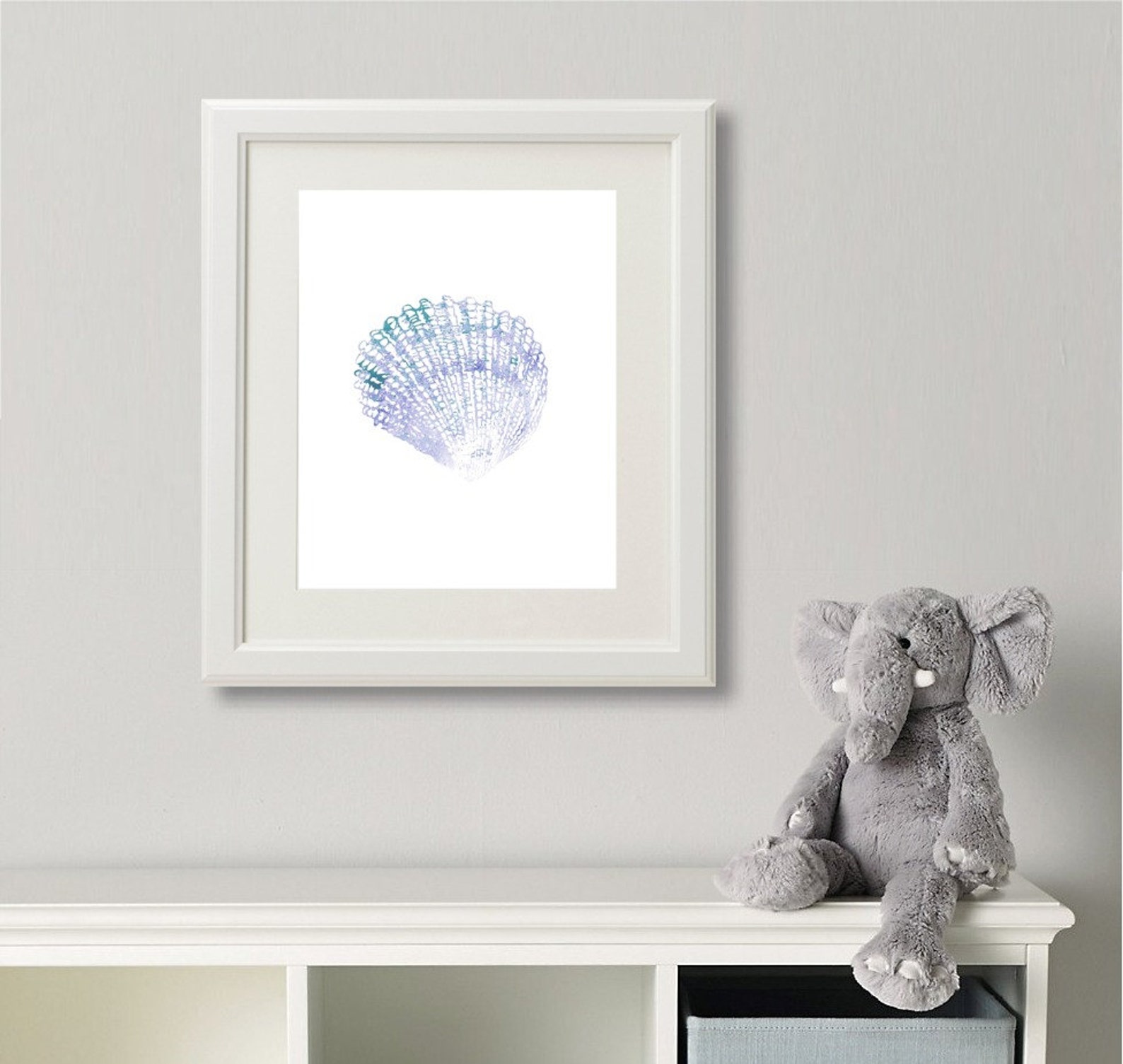 Shell Art Print Printable Shell Digital Nautical Art Shell | Etsy