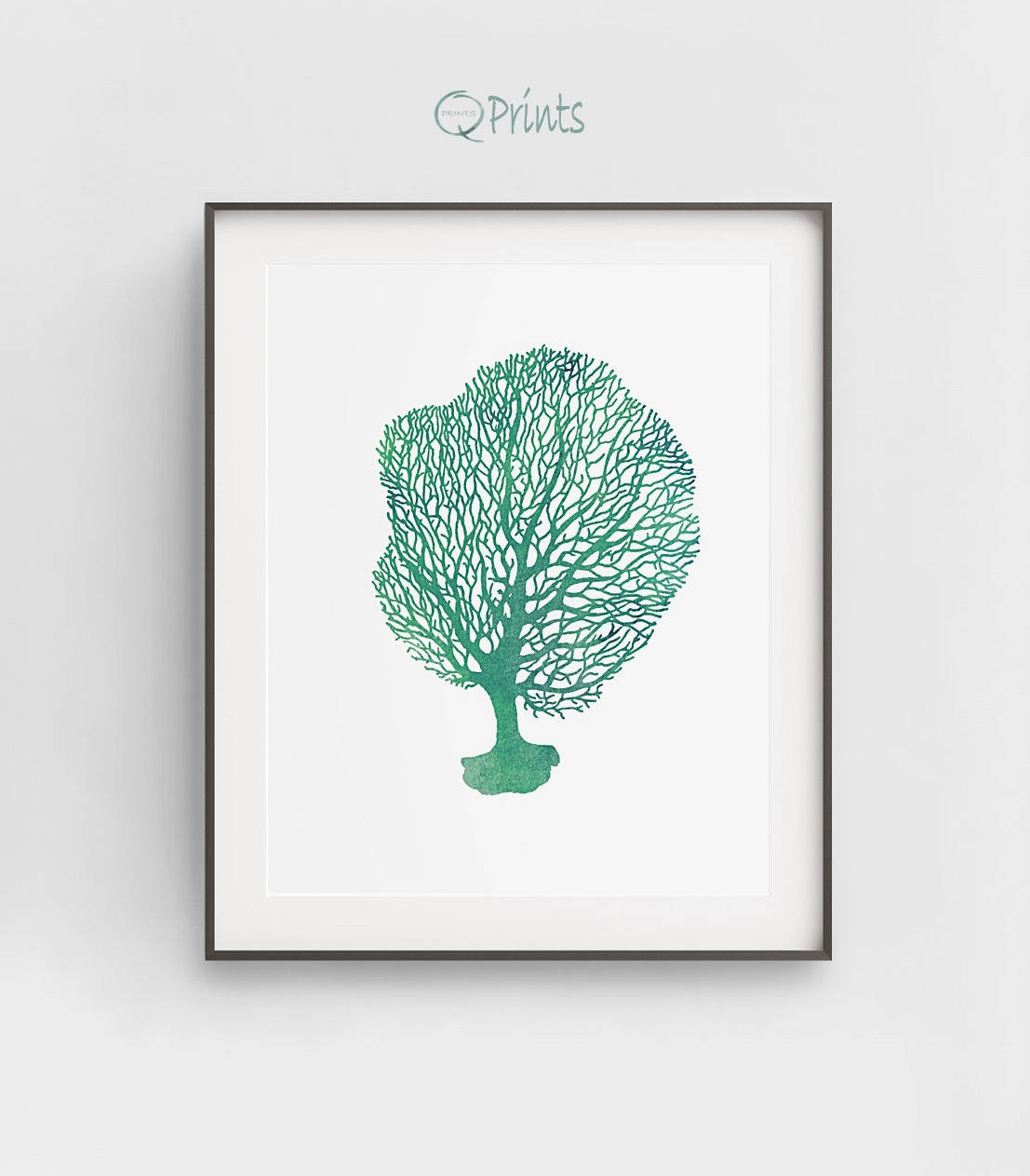 Coral Prints Set of 6 Sea Corals Turquoise Blue Printable - Etsy Australia