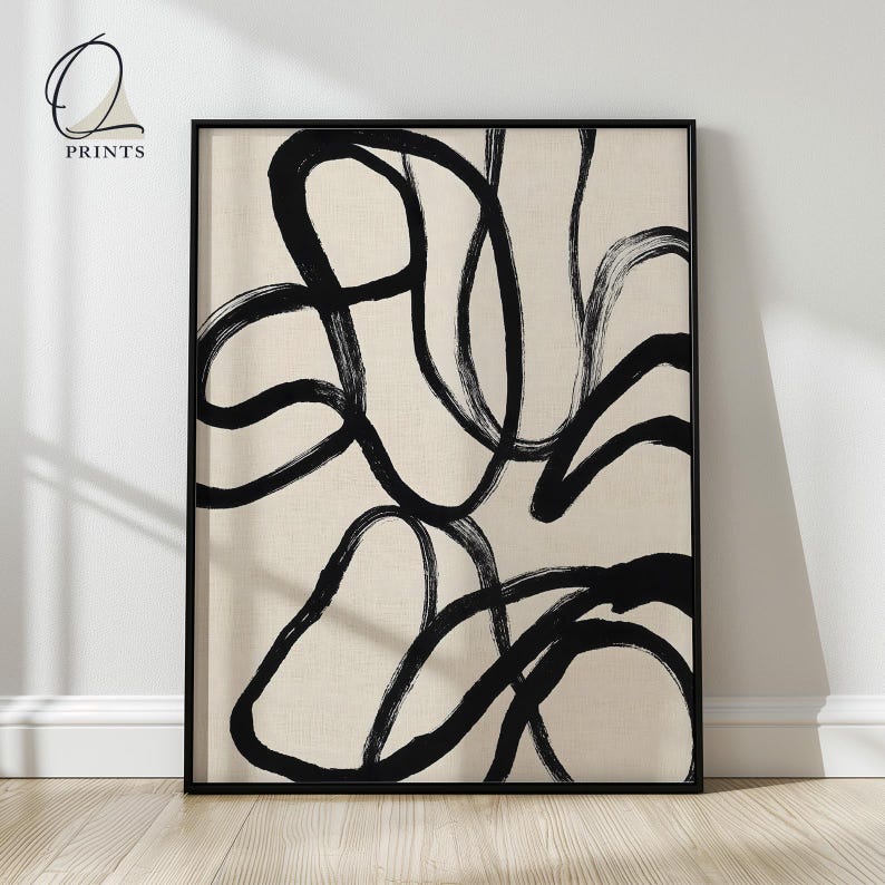 Abstract Line Art Prints, Minimalist Home Decor (digital Download - Etsy