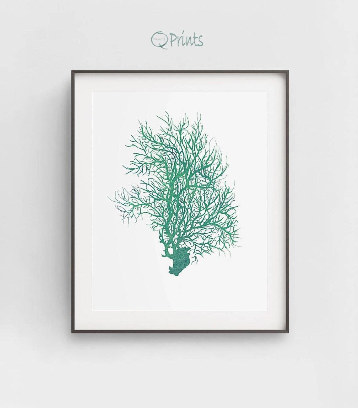 Coral Printable Set of 8 Sea Corals Blue Digital Corals - Etsy