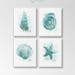 Nautical Art Print, Ocean Art Digital, Set of 4, Nautical Printable ...