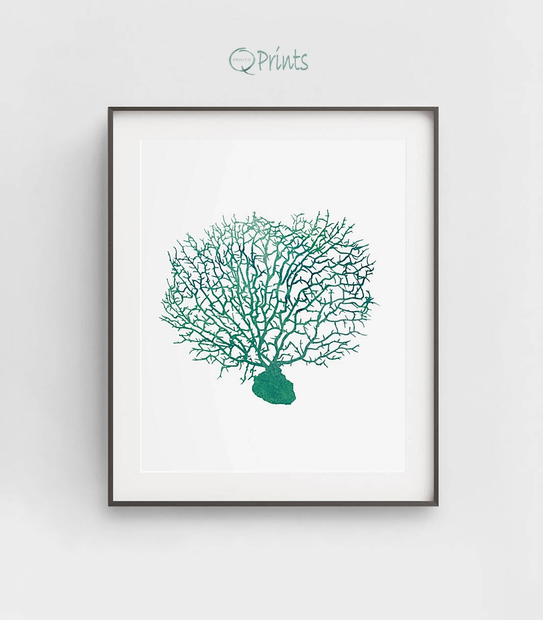 Coral Printable Set of 8 Sea Corals Blue Digital Corals - Etsy