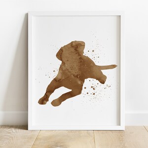 Labrador Print, Lab Printable, Set of 6 Prints, Largewall Art, Brown ...