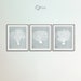 Set of 3 Prints, Nautical Triptych, Vintage Decor, Hamptons Style, Grey ...