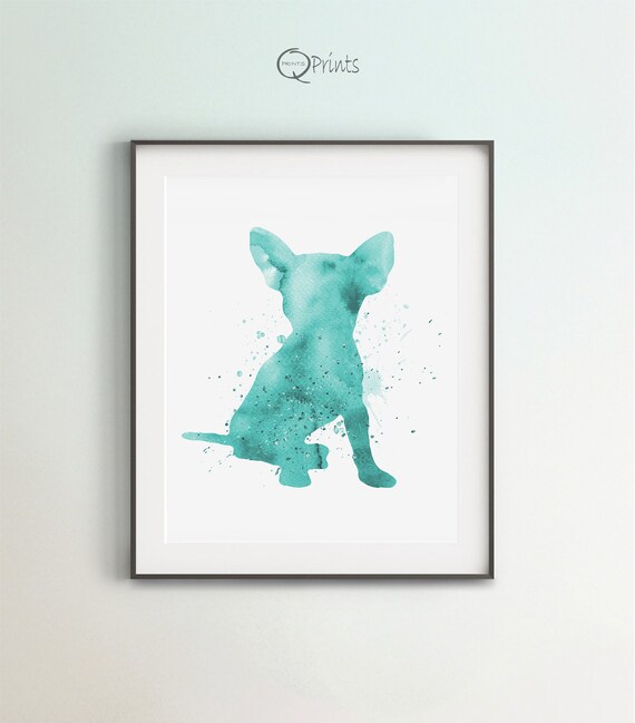 Chiweenie Print Chiweenie Art Digital Chiweenie Large Wall | Etsy