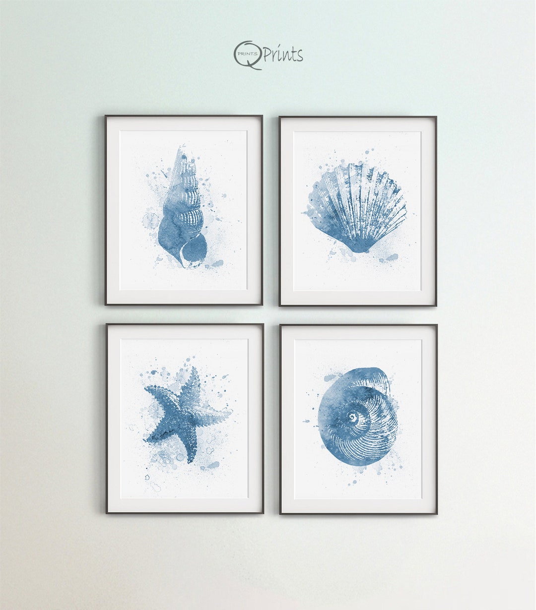 Nautical Art Print, Set of 4 Digital Art, Nautical Printable, DIY Large ...