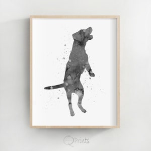 Labrador Print, Lab Printable, Set of 6 Prints, Largewall Art, Black ...