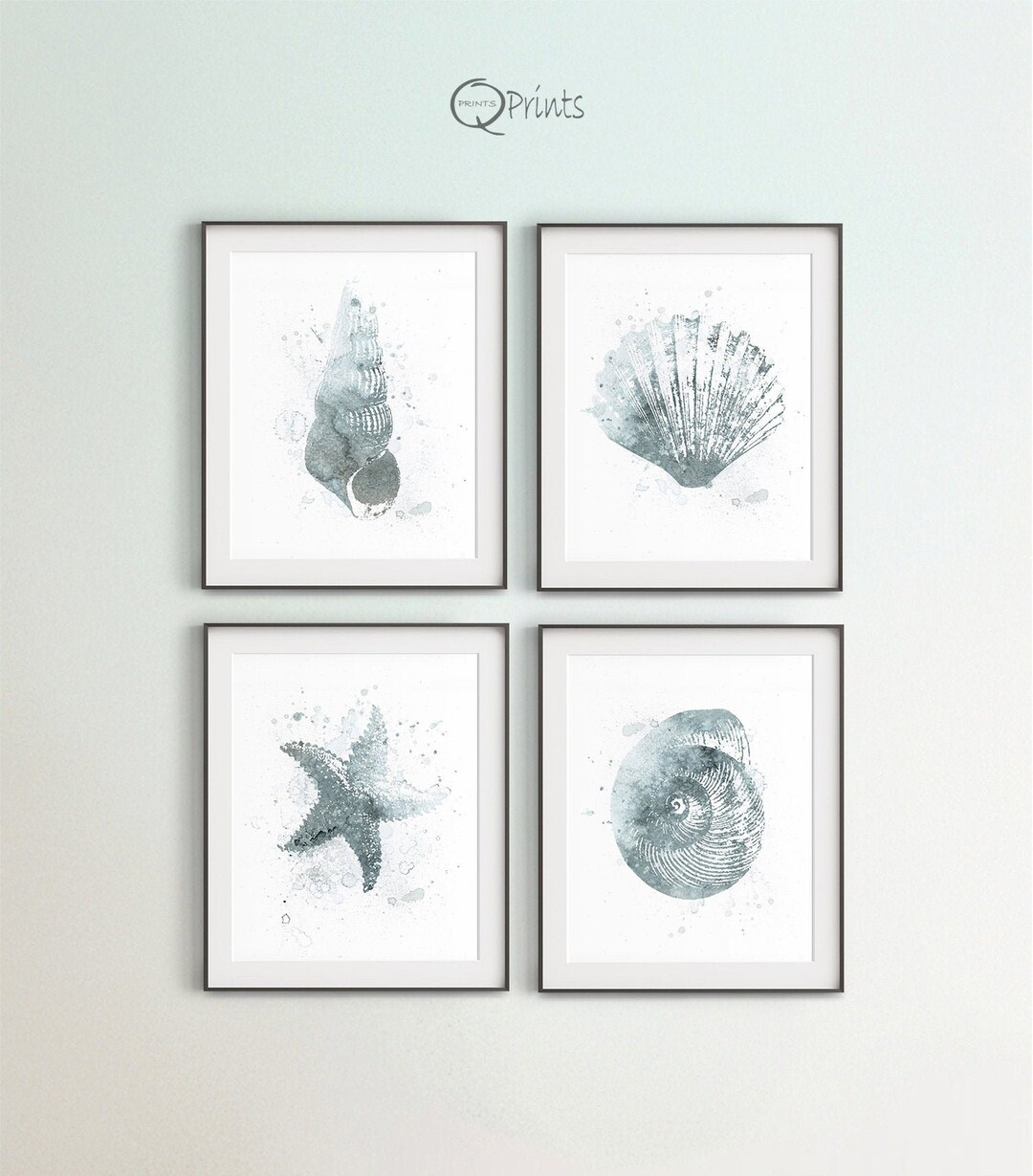 Nautical Art Print, Set of 4 Digital Art, Nautical Printable, DIY Large ...