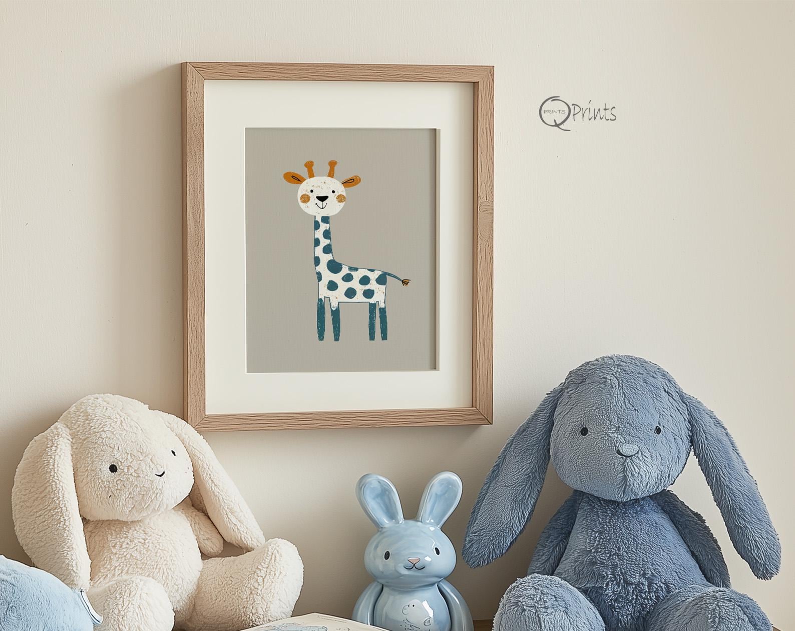 Safari Animal Nursery Prints Set of 3, Giraffe Leopard Zebra Wall Art ...