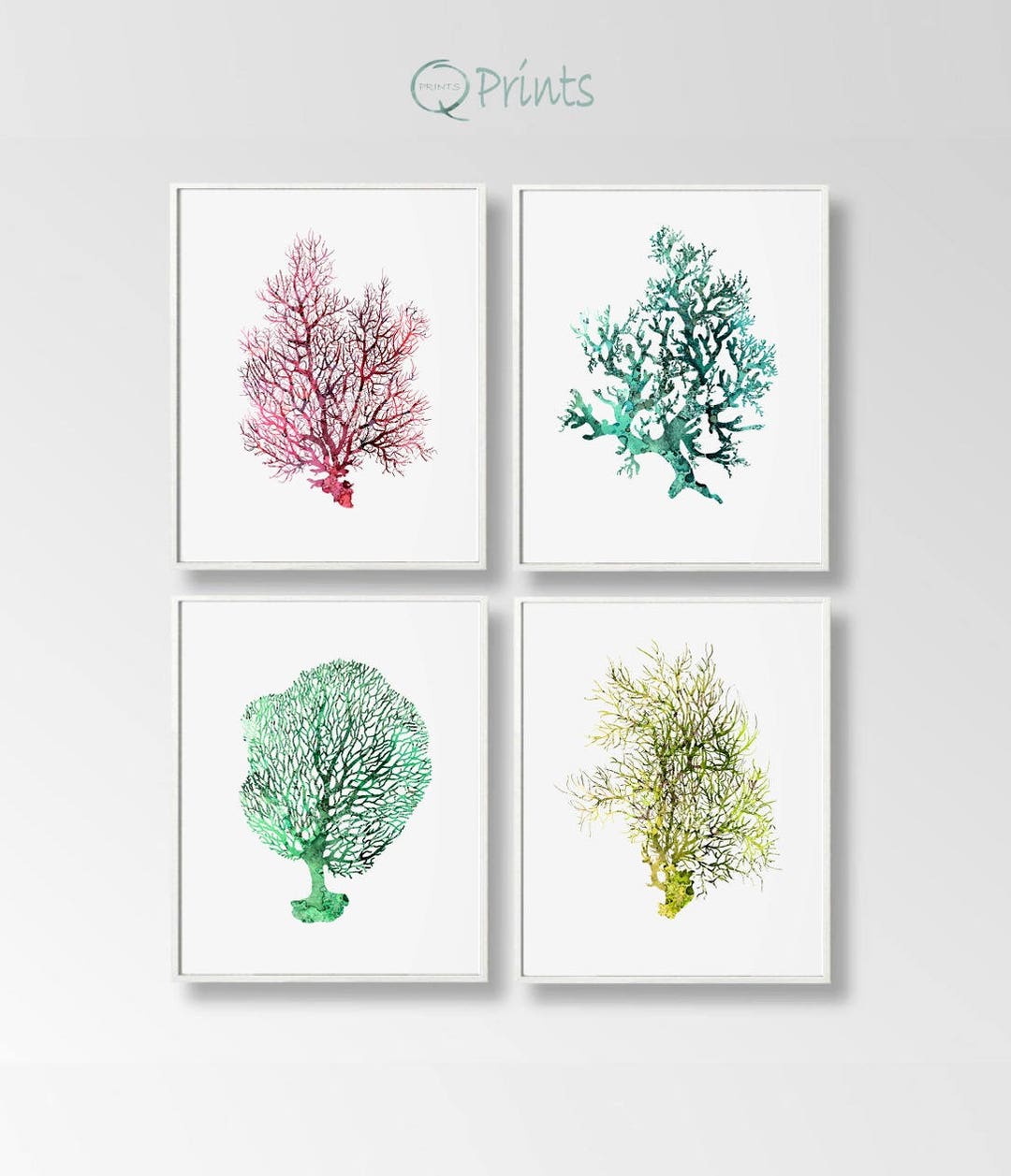 Nautical Prints, Set of 4, Digital Nautical, Nautical Printable ...