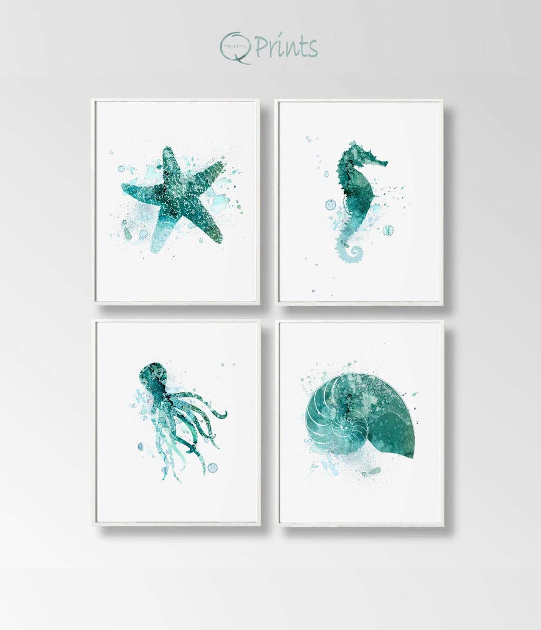 Nautical Prints, Set of 4, Digital Nautical, Nautical Printable ...