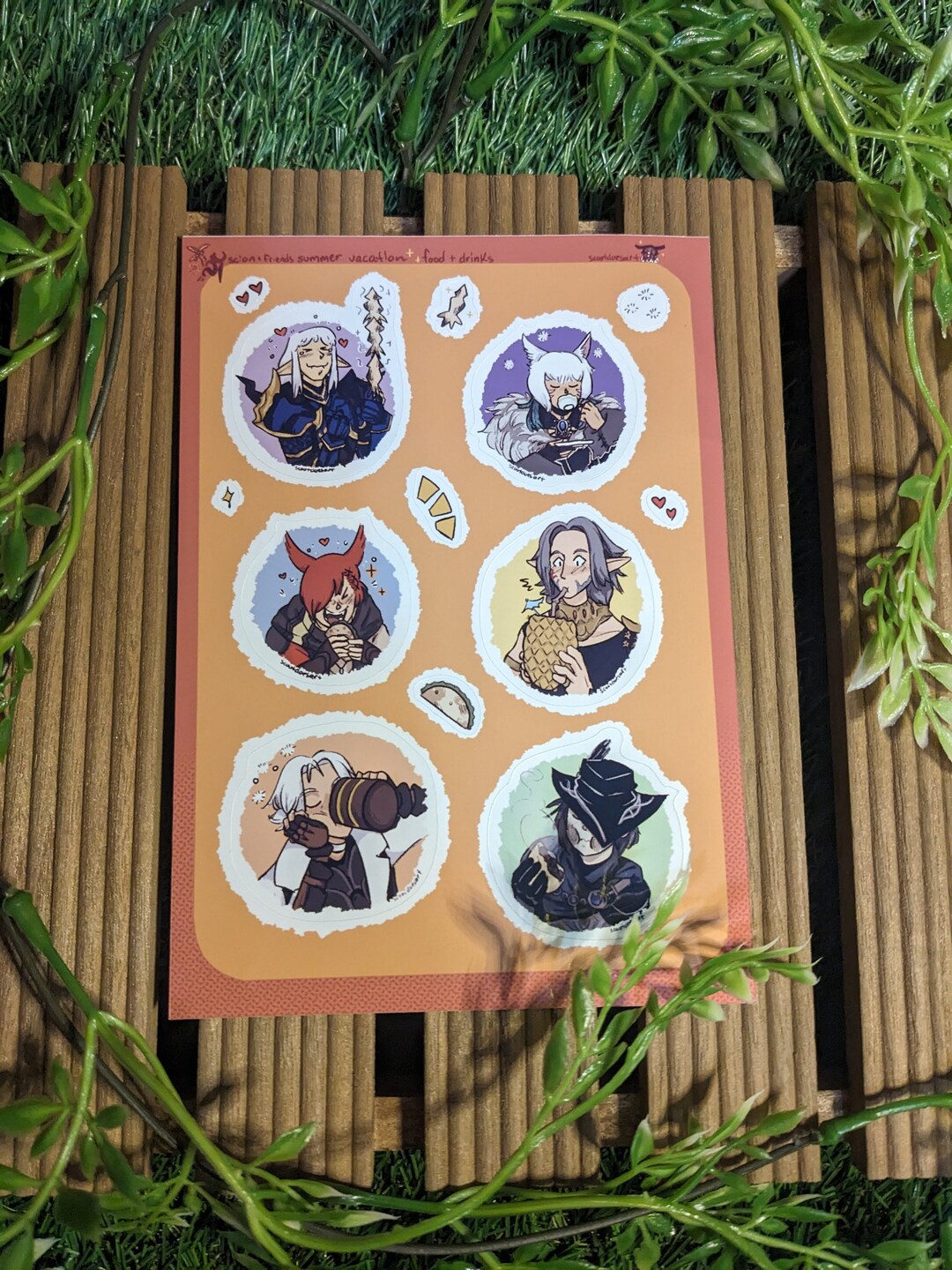 Scion Summer Vacation, Food Sticker Sheet - Etsy