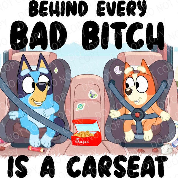 Bluey Car Seat Png - Etsy Canada