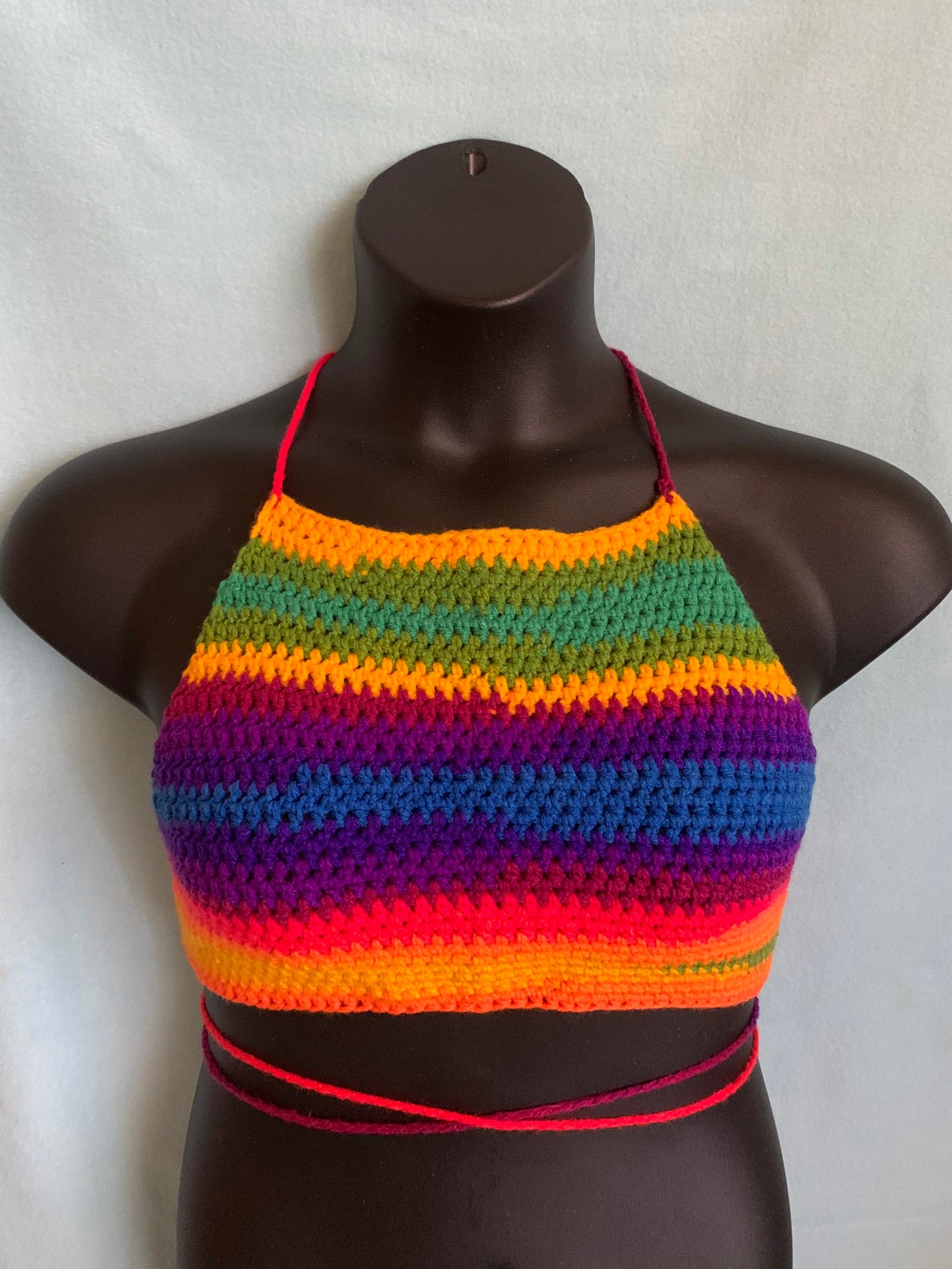 Crochet Basic Halter Top Mira Top - Etsy