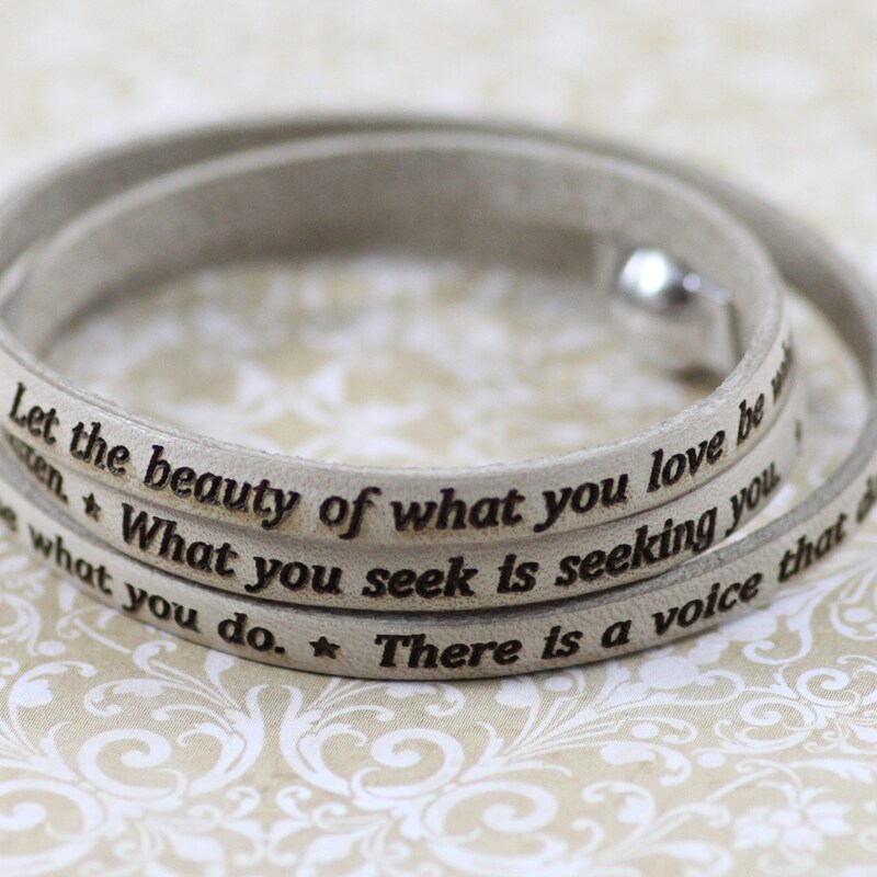 Quote Bracelet - Etsy