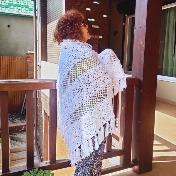 Granny Square Prayer Shawl Pattern - Etsy