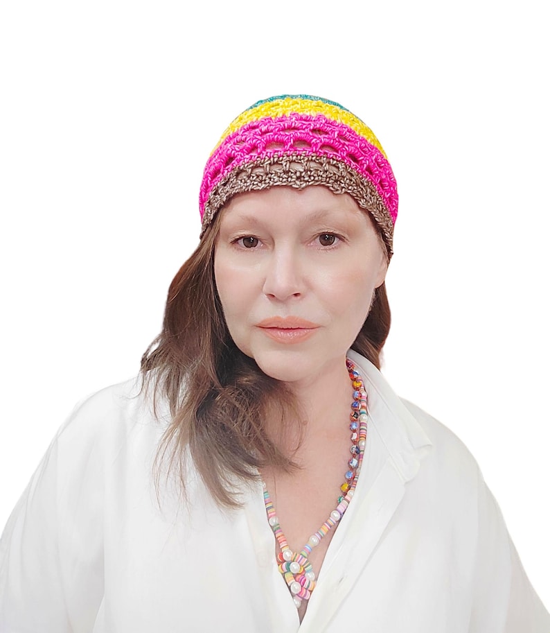 Gorro de calavera de ganchillo marrón - Etsy España