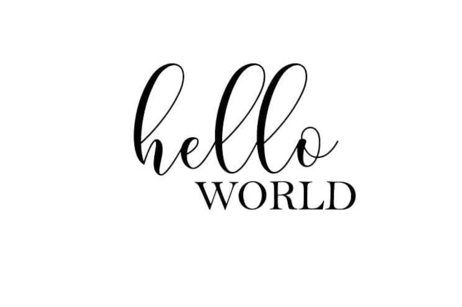 Hello World Baby Onesie SVG Cut File, Baby Shower, Baby Gift, Onesie ...