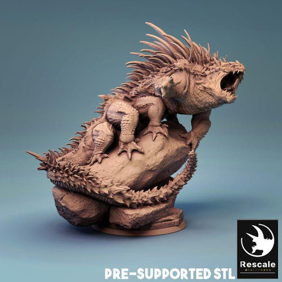Basilisk Lord of the Print Rescale Miniatures Dnd Miniatures RPG Role Playing Game Tabletop ...