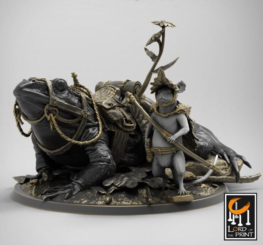 Giant Toad Lord of the Print Dnd Miniatures RPG Role Playing Game ...