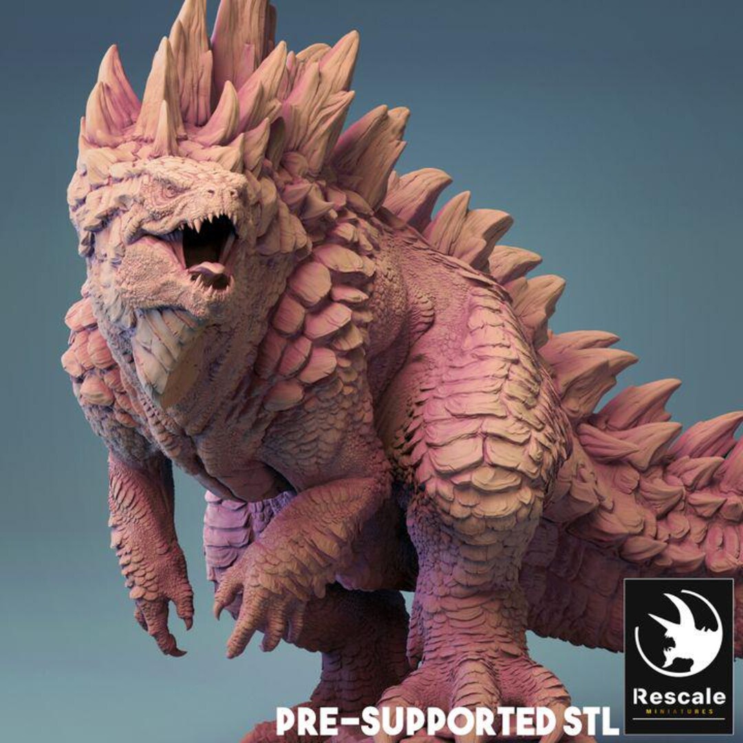 Godzilla - Lord of the Print Rescale Miniatures - Dnd Miniatures RPG ...