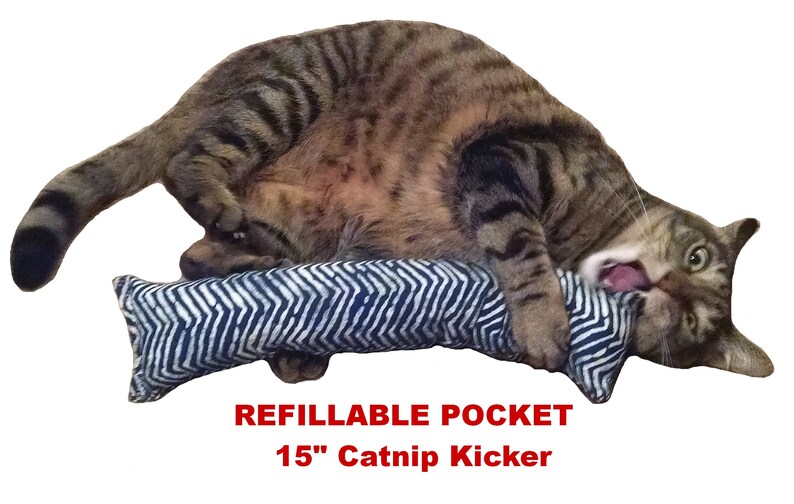 Refillable 15 Catnip Cat Kicker Toy With Refillable Etsy