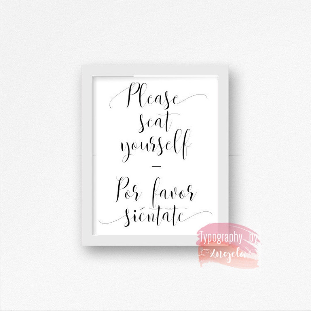Por favor, siéntate, signo imprimible / Por Favor Siéntate / Signos ...