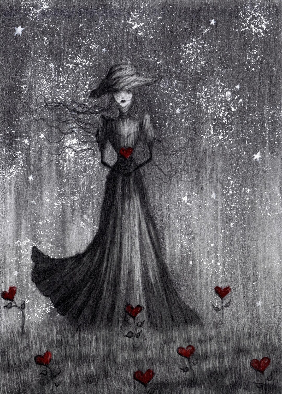 Original Illustration - Dark Academia Drawing - Lovely Art Gift ...