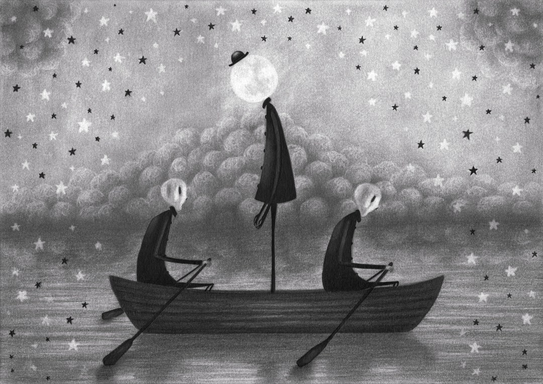 Halloween Art Original Goth Drawing Graphite Drawing - Etsy