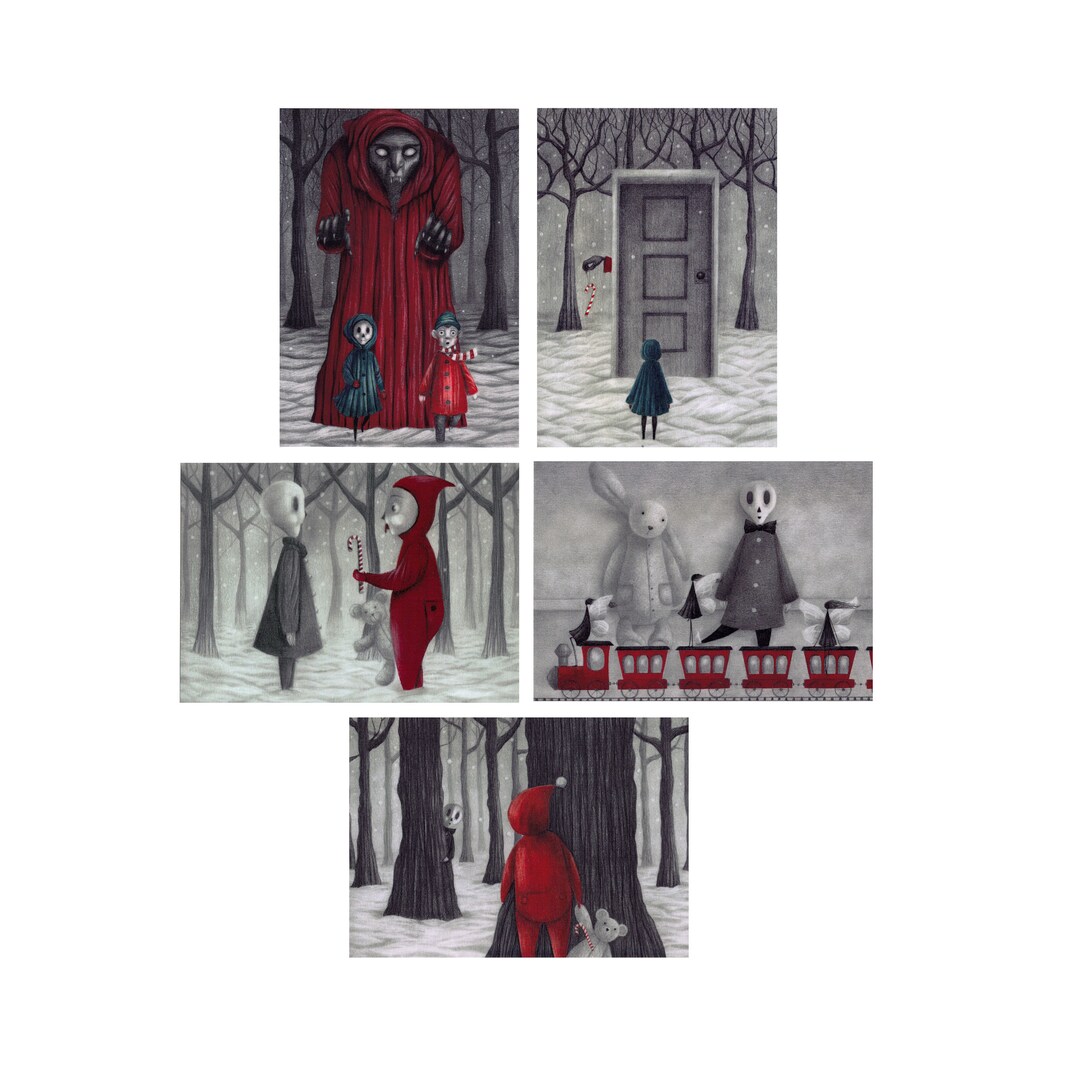 Krampus Postcards Creepy Christmas Cards Gothic Christmas - Etsy