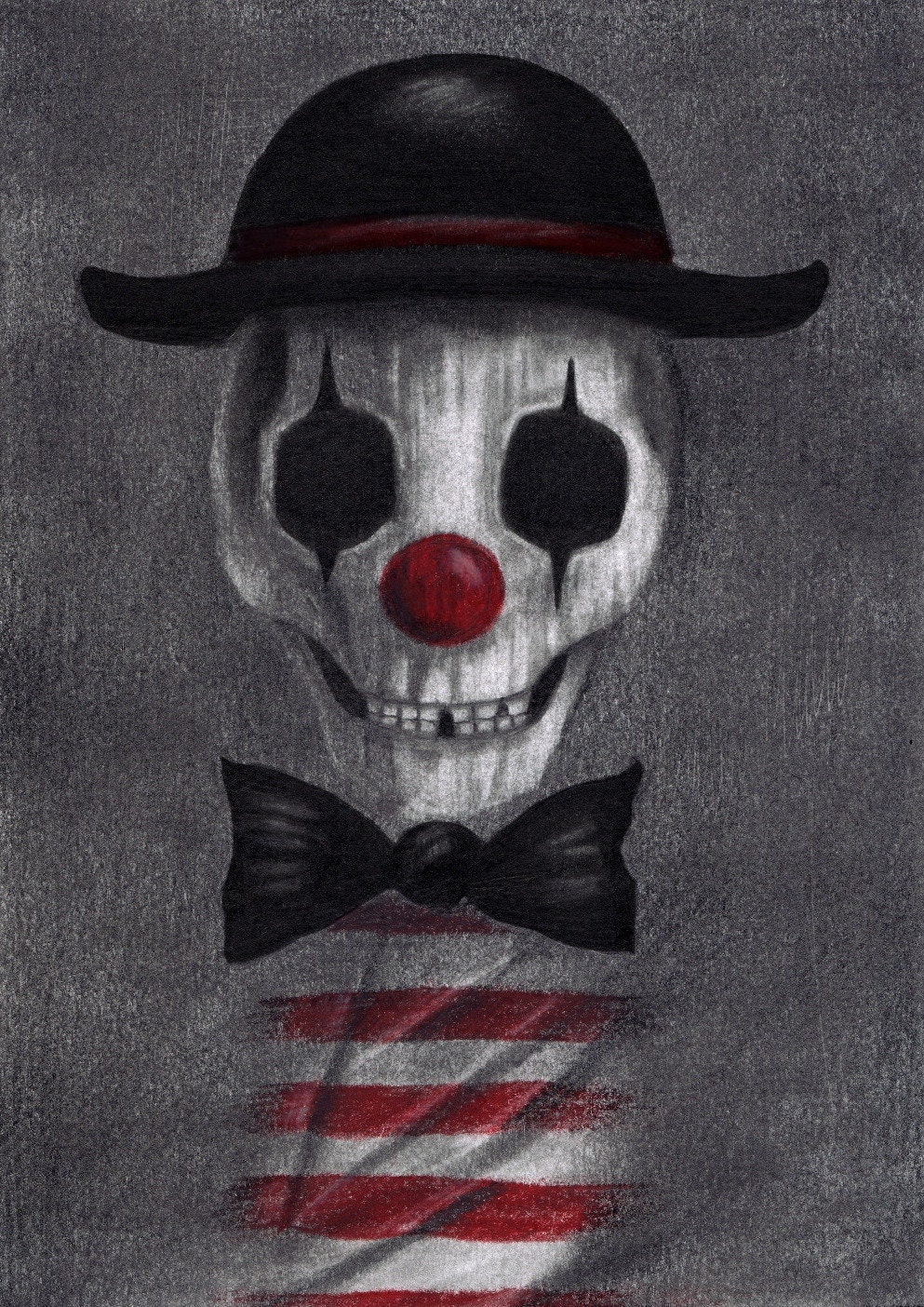 Scary Clown Face Drawing