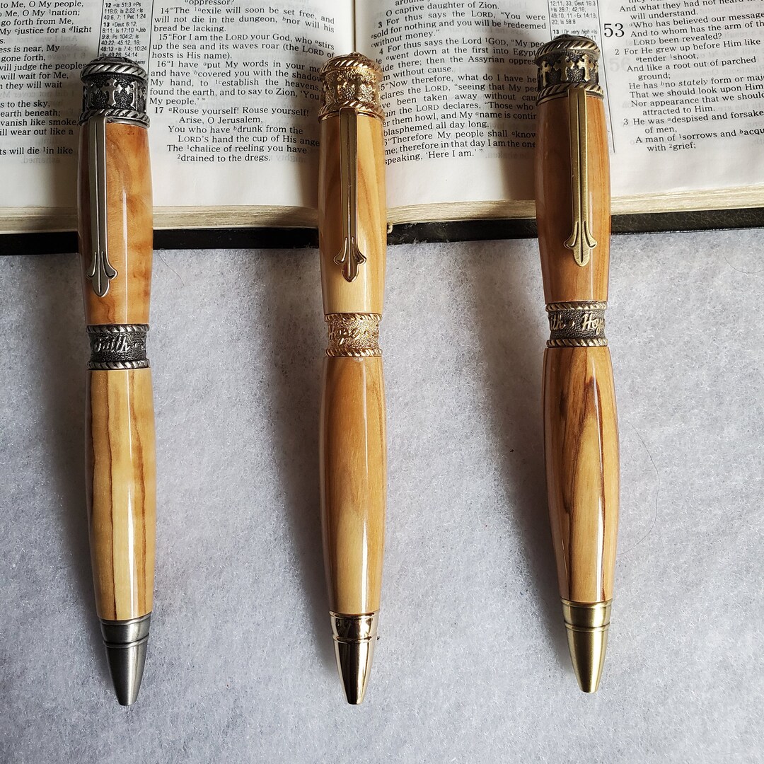 Faith, Hope, Love Twist Pen - Etsy