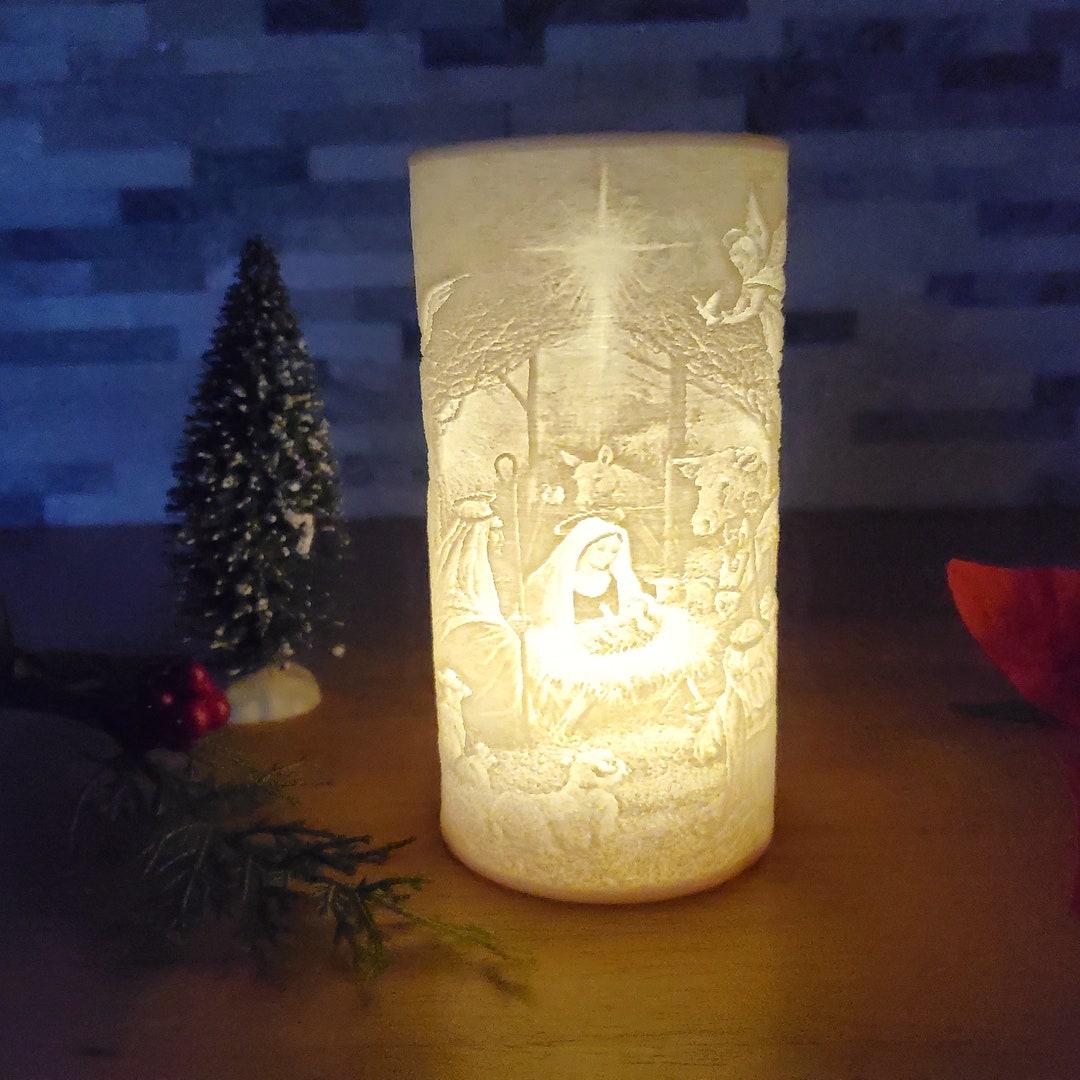 Nativity - Cylinder Lithophane - Etsy